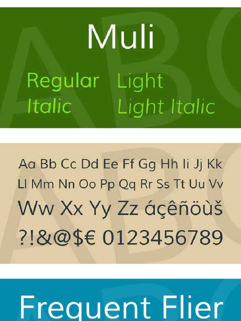 Font Muli Việt Hóa | PDF