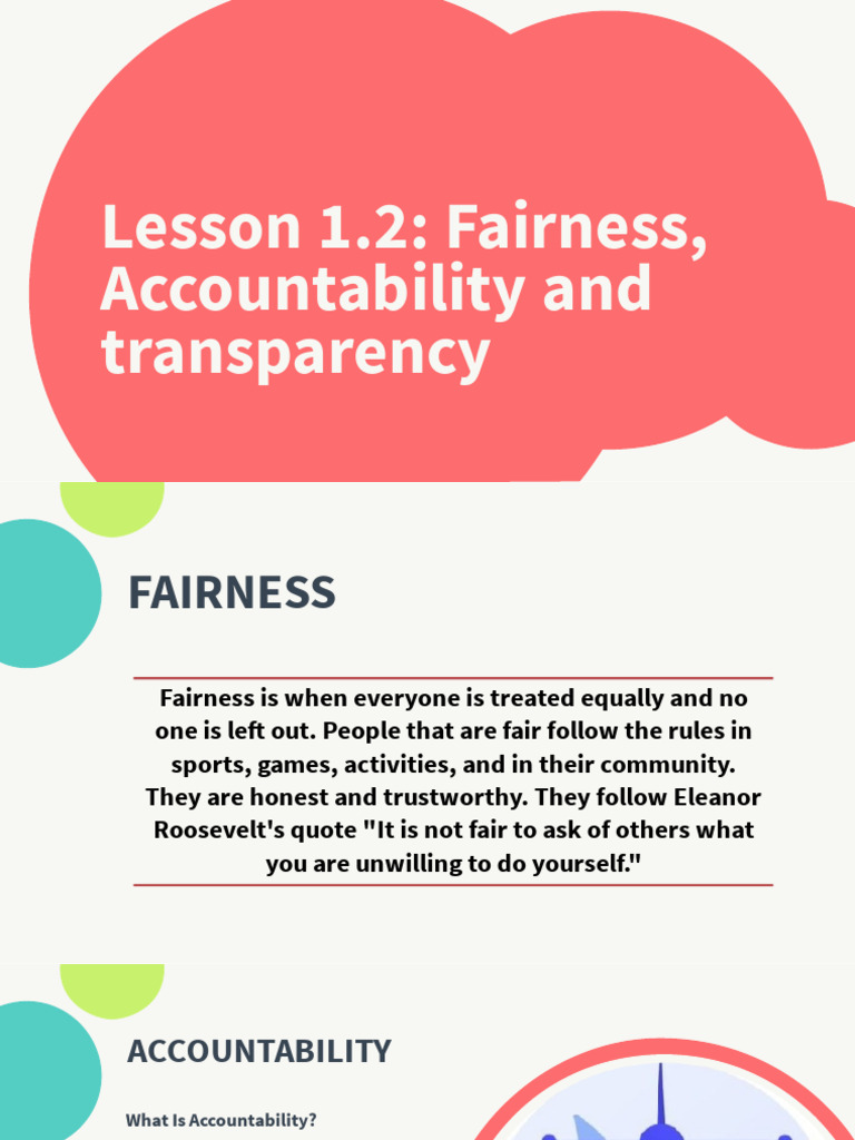 Fairness, Accountability, and Transparency | PDF | Transparency ...