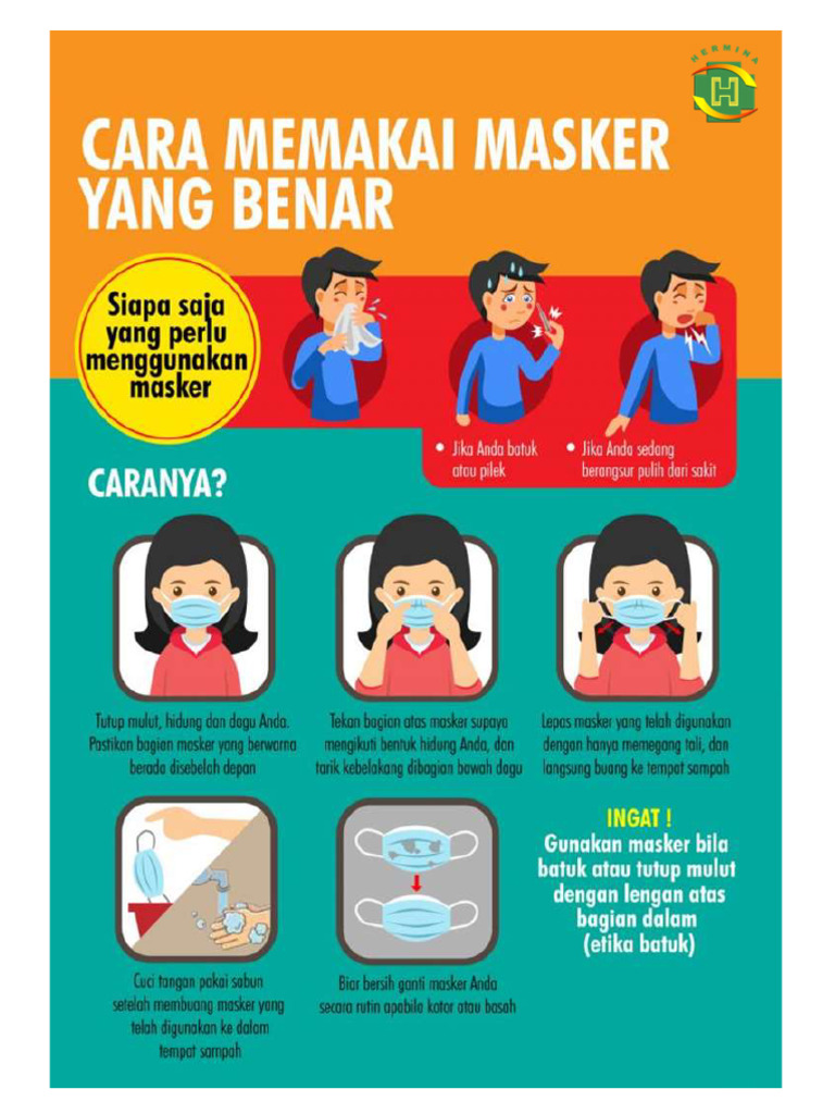 Poster Cara Menggunakan Masker | PDF