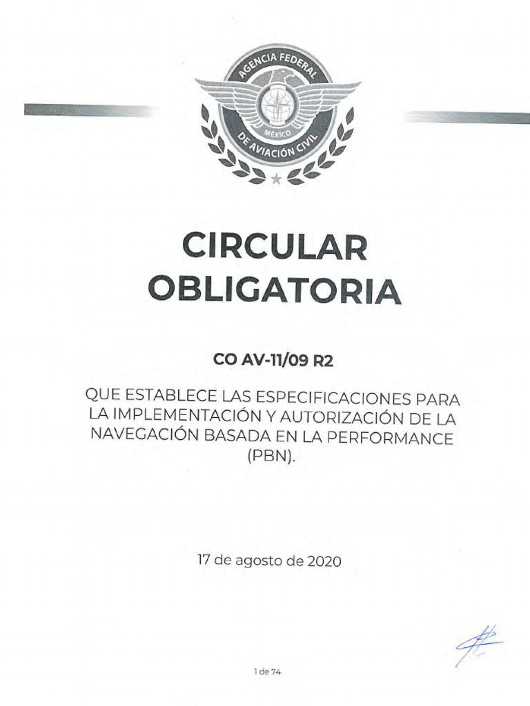 Circular Oblic Atoria: CO AV-11/09 R2 QUE La1Mplementación Autopización ...