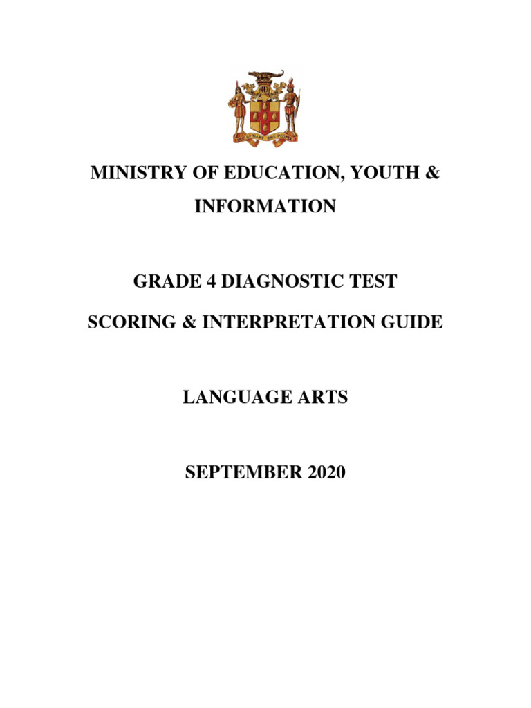 Grade 4 Language Arts Scoring & Interpretation Guide 2020 | PDF | Verb ...