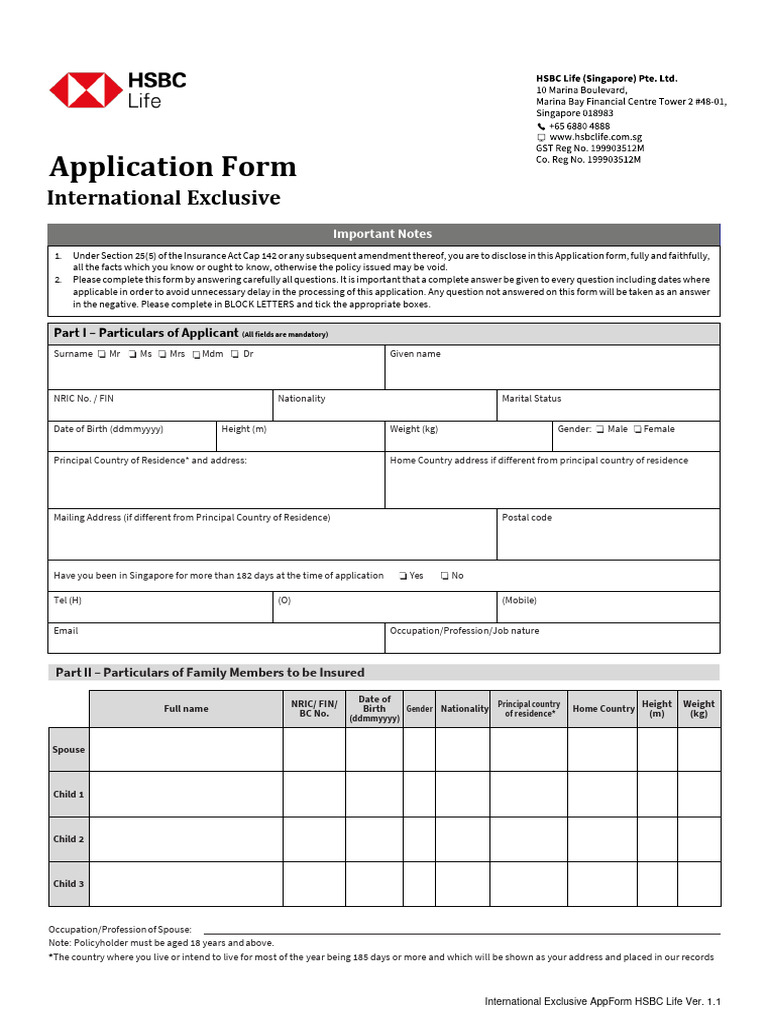 International Exclusive Application Form | PDF | Fertilisation | Heart
