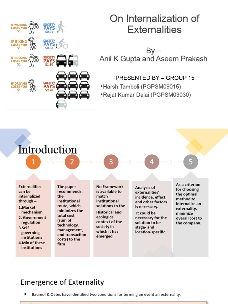 ERE Presentation - Group 1 | PDF | Externality | Pollution