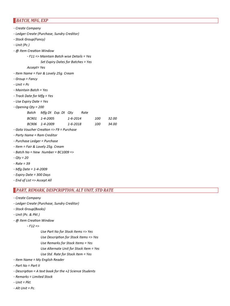 Tally Advance Feature | Download Free PDF | Bookkeeping | Debits And ...