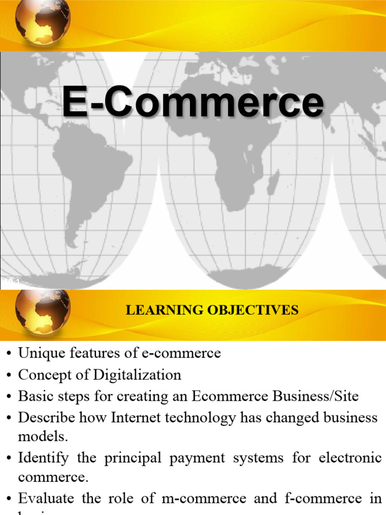 MIS-Lec-E. Commerce | PDF | E Commerce | Internet