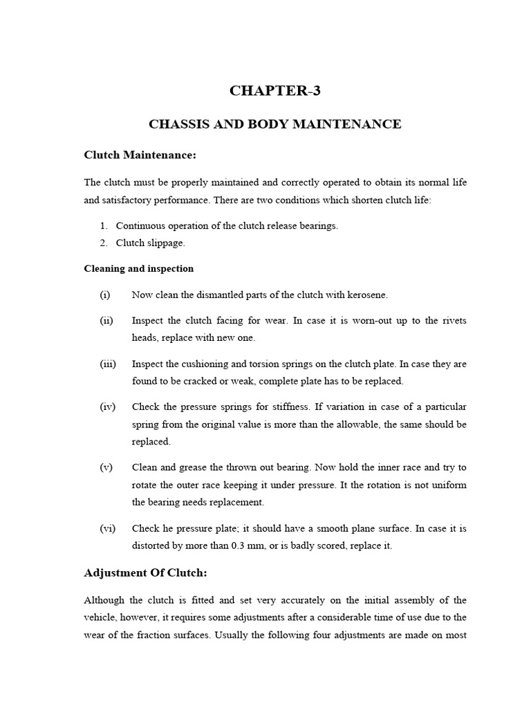 Notes Unit 4 VEHICLE STRUCTURE | PDF | Clutch | Gear
