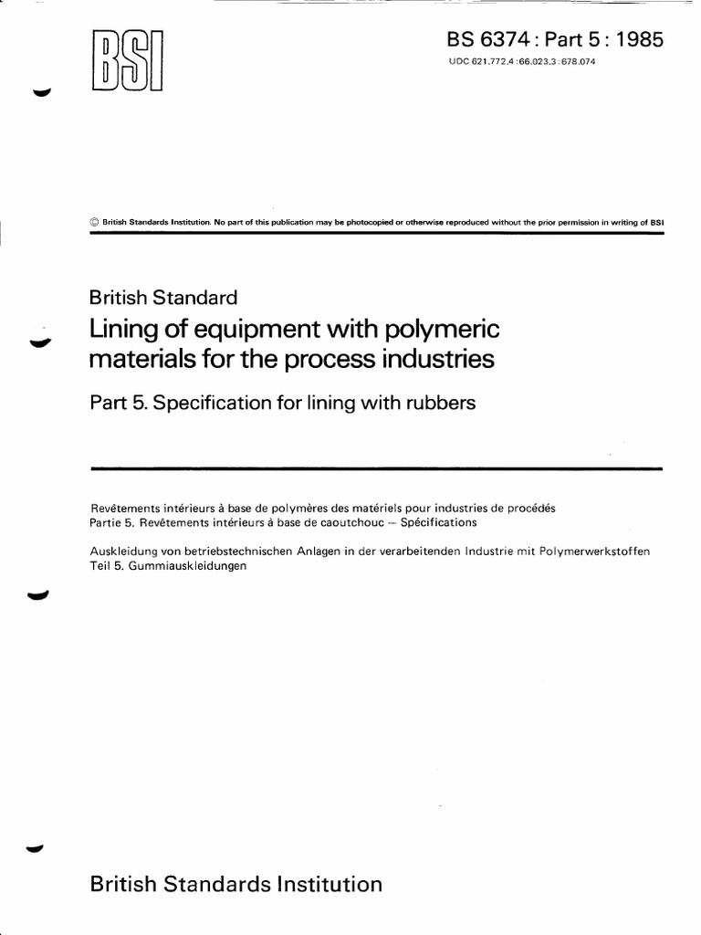 BS 6374 Part 5 (73520) | PDF