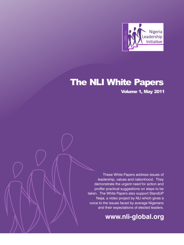 The NLI White Papers On Leadership Values and Nation | PDF | Nigeria ...