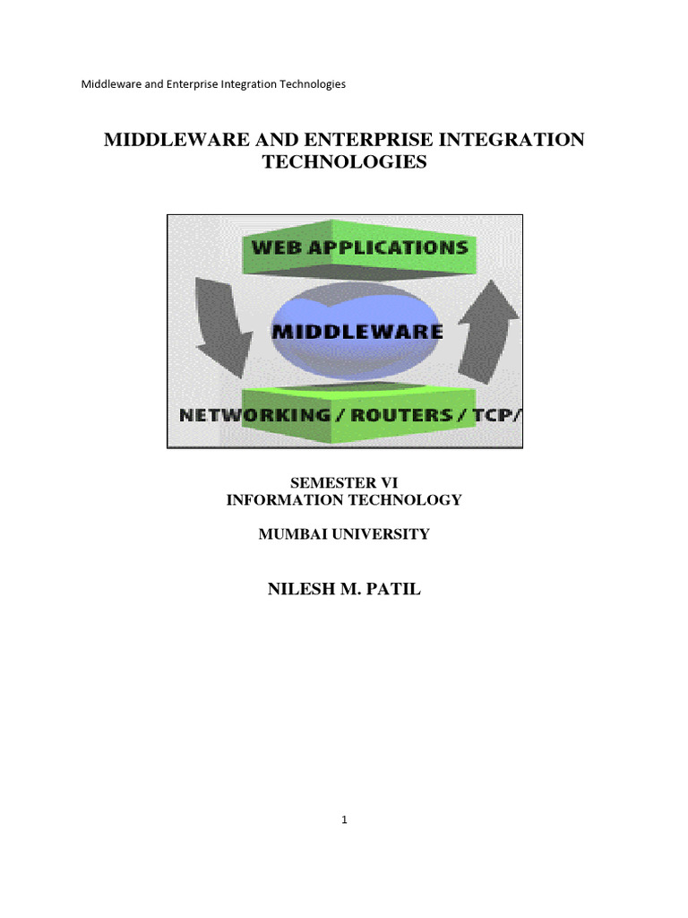 MiddlewareText 123 | PDF | Object Oriented Programming | Networking