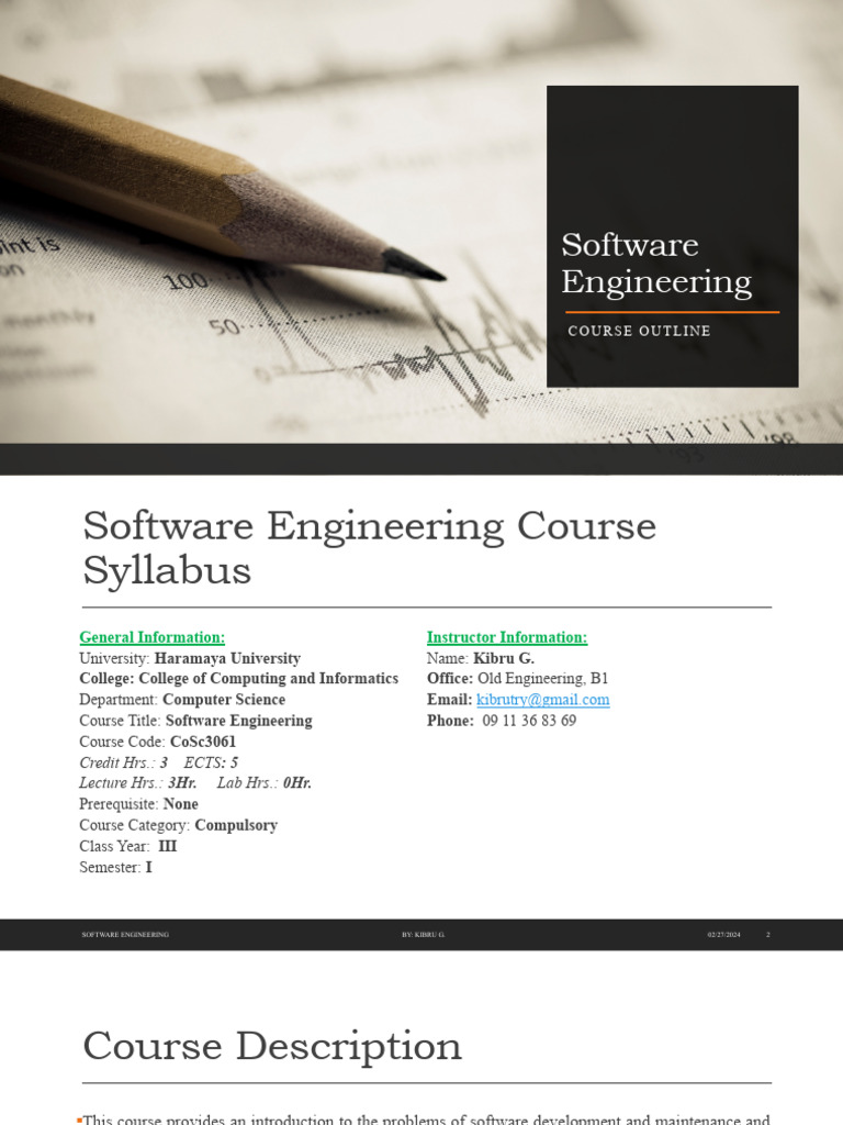 Software Engineering Course Syllabus | PDF | Unified Modeling Language ...