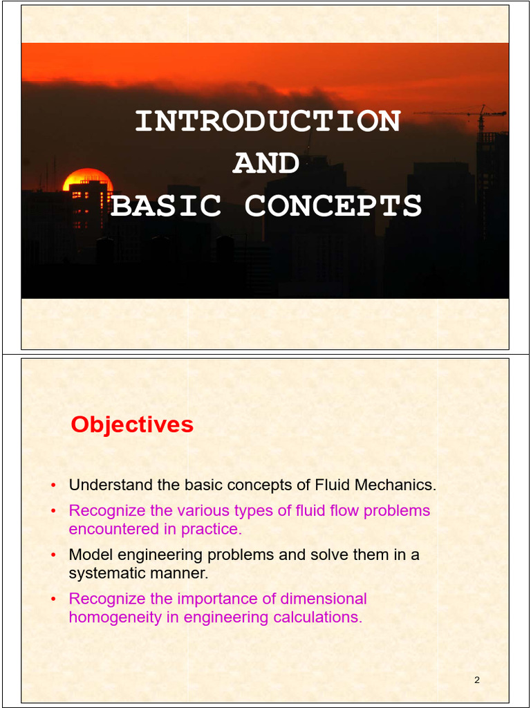 Chapter 1 - Introduction To Fluid Mechanics | PDF | Fluid Dynamics | Fluid Mechanics