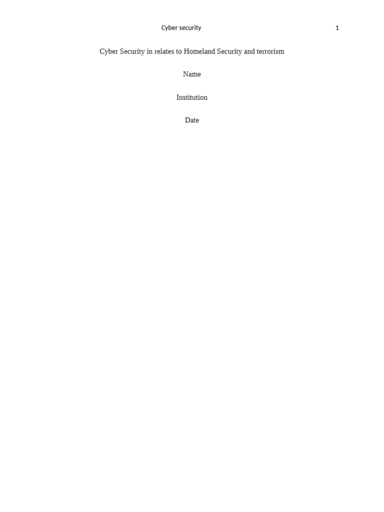 Cyber Security Proposal | Download Free PDF | Computer Security | Security Cyber Security Proposal | Download Free PDF | Computer Security | Security