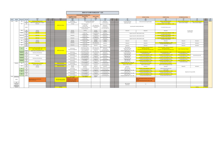 Cutover Schedule | PDF | Information Technology Management | Computing