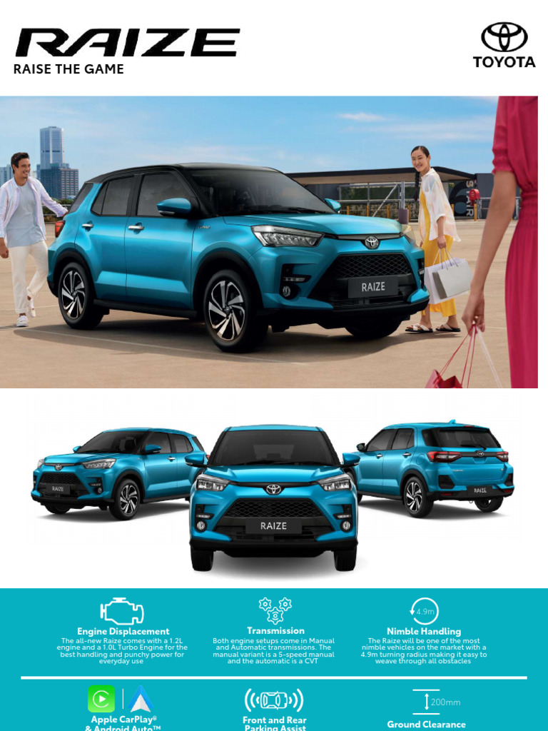 Raize Brochure | PDF | Manual Transmission | Automatic Transmission