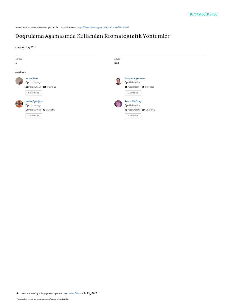 Analitik Metot Validasyon | PDF