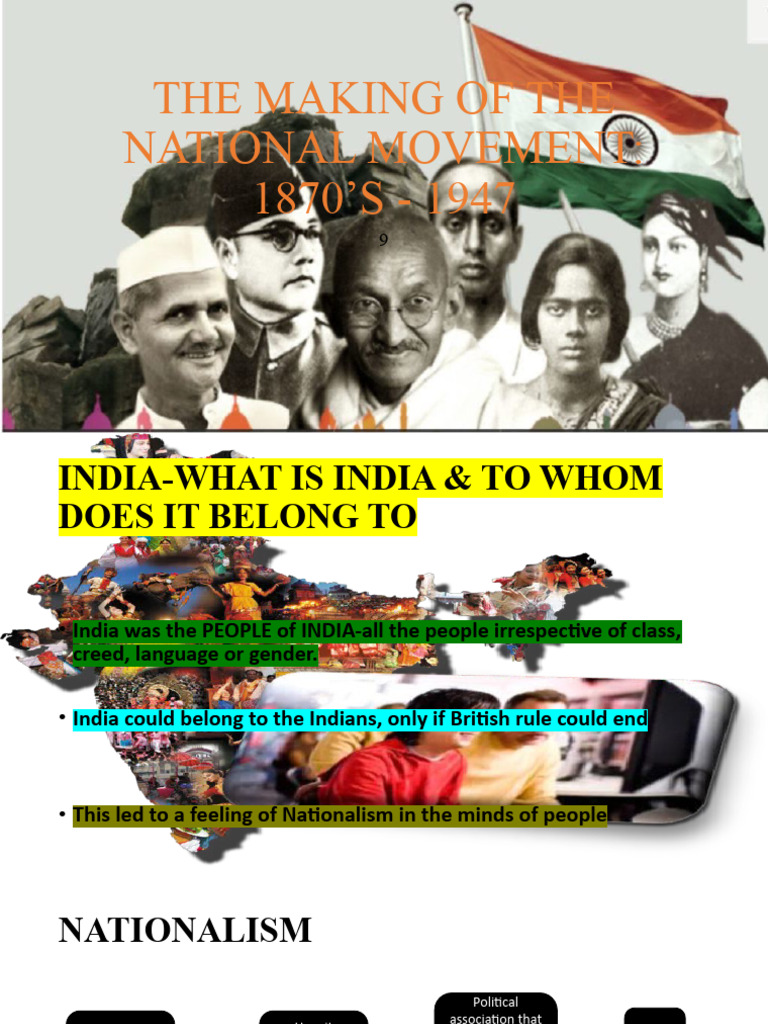 The Making of The National Movement | PDF | British Raj | Partition Of ...