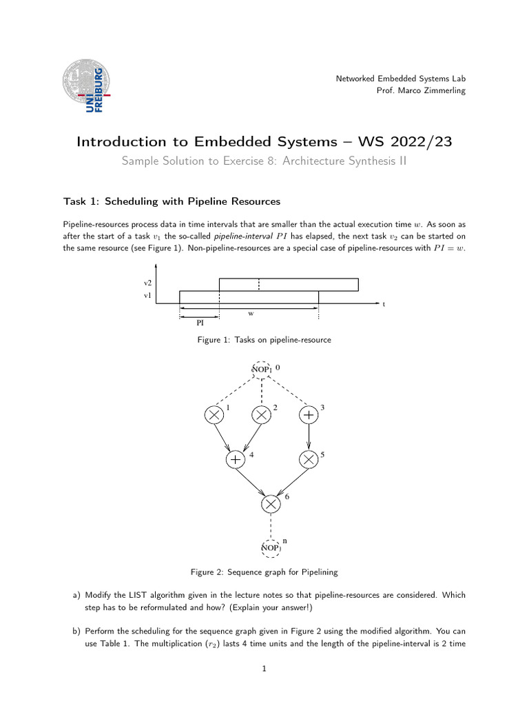 Exercise8 - Solution - Introduction For Embedded Systems | PDF Exercise8 - Solution - Introduction For Embedded Systems | PDF