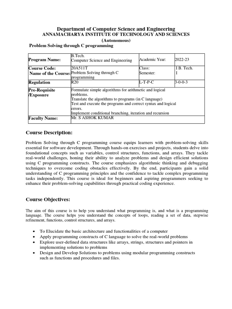 C Programming New Nba Format | PDF | Pointer (Computer Programming ...