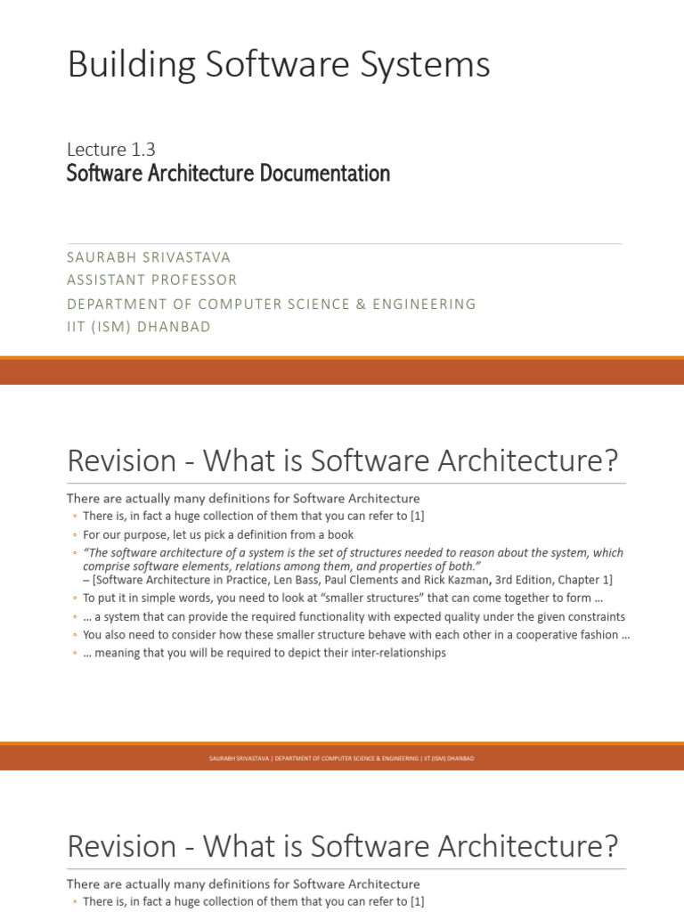 1.3 Sofware Architecture Documentation | PDF | System | Use Case