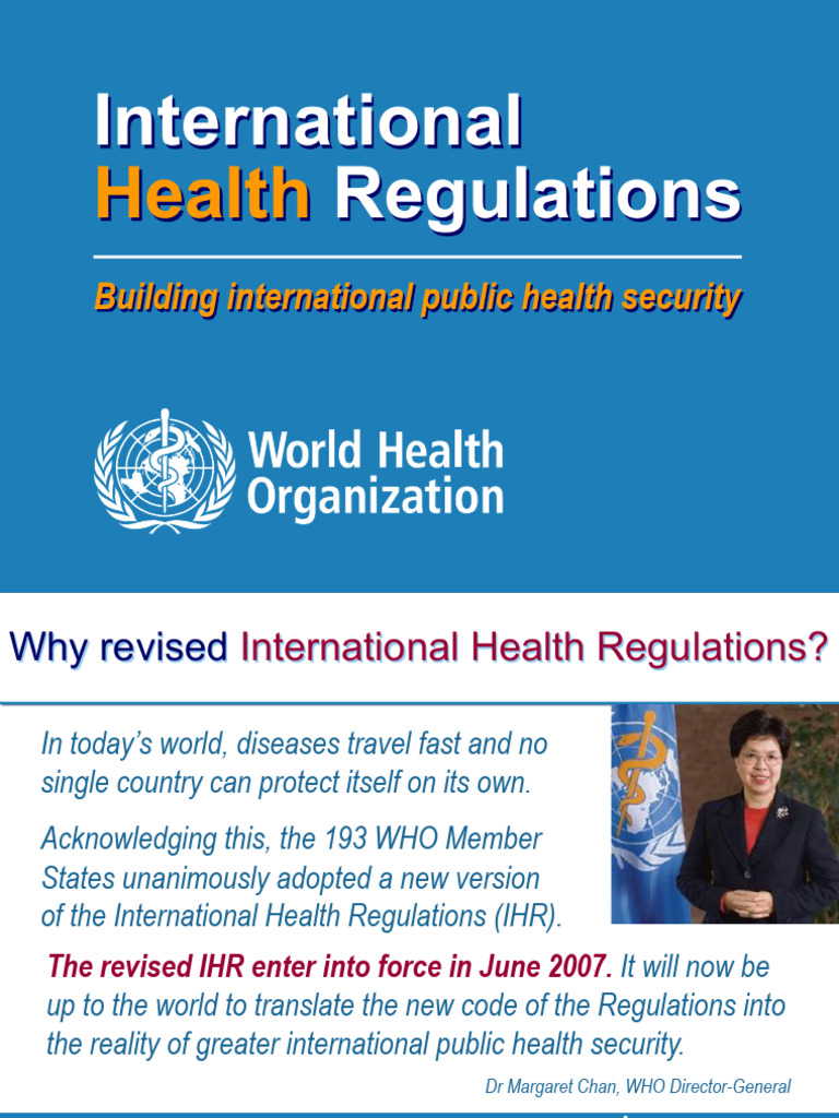 International Health Regulations | PDF | World Health Organization ...