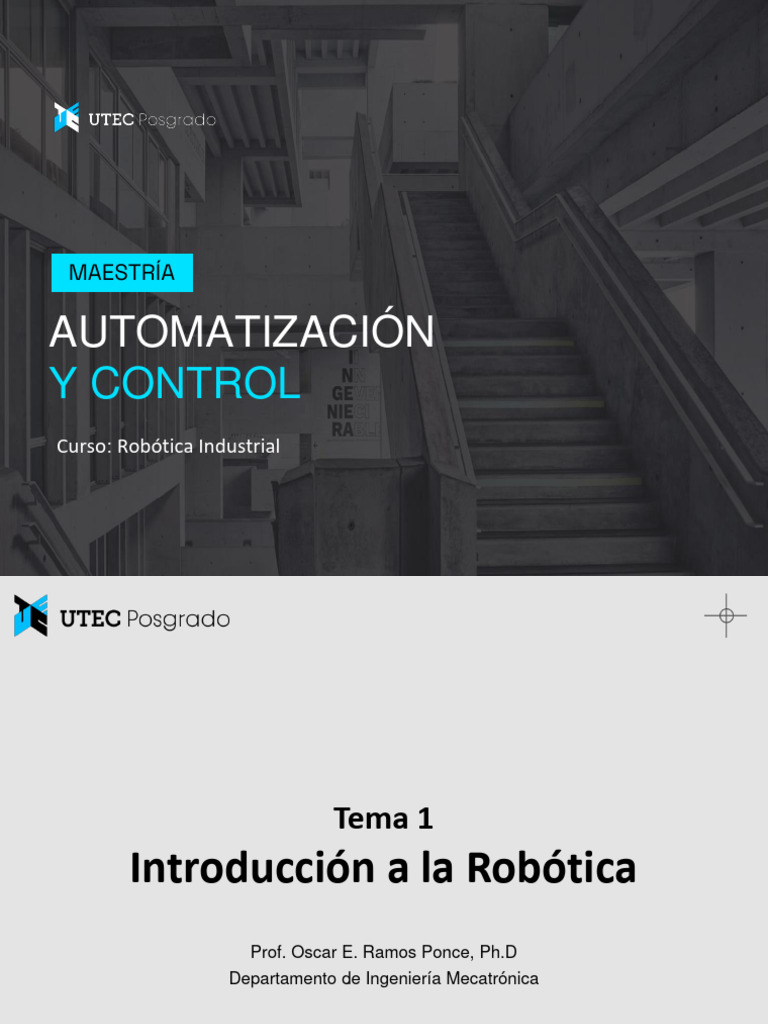 S01 - Tema 1 - Introducción A La Robótica | PDF | Robot | Robótica