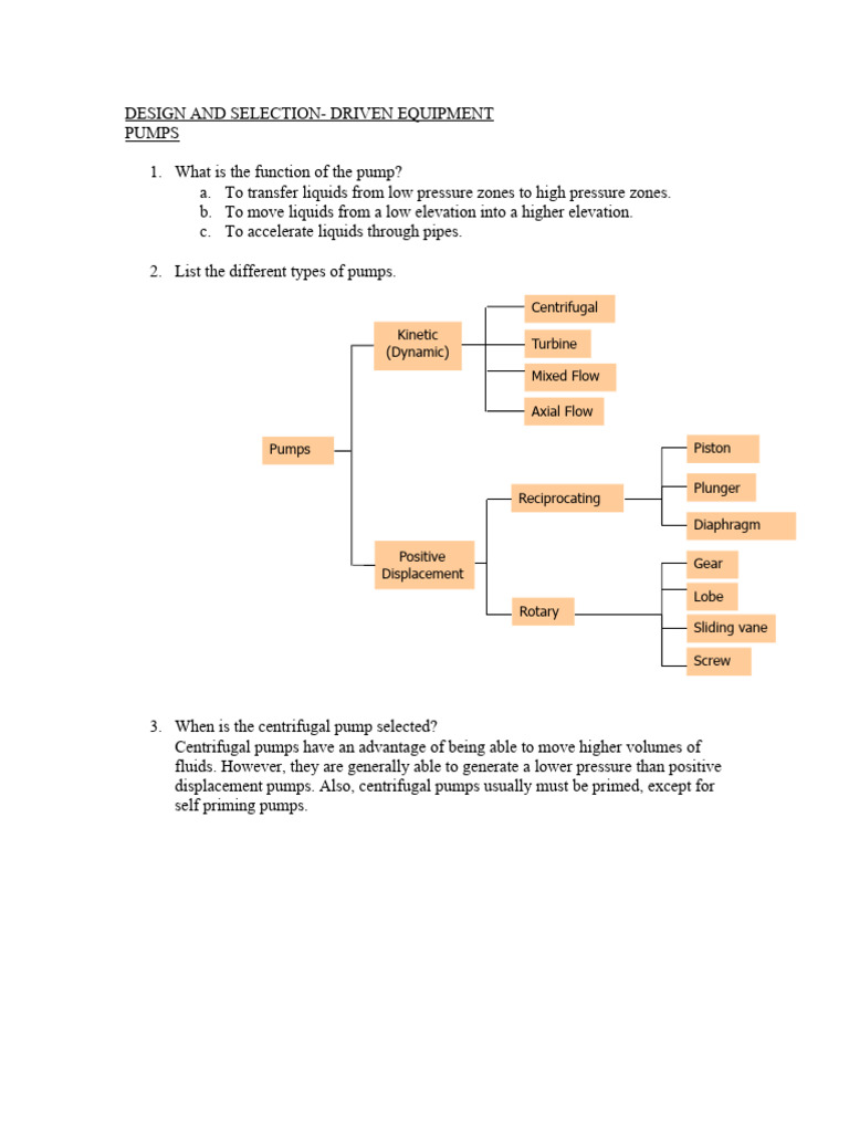 Driven Equipment - Pumps | PDF | Pump | Liquids