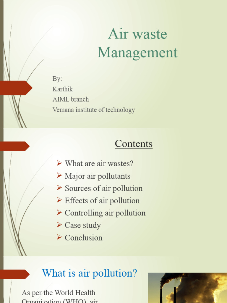 Air Pollution Management | PDF
