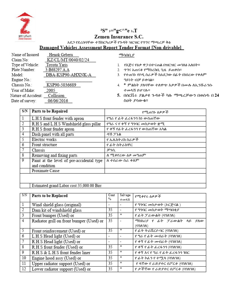 3-B68297 A.A Henok Geberu (Report) | PDF