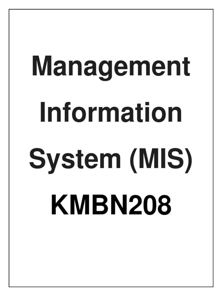 Management Information System Pdf Outsourcing Internet Of Things