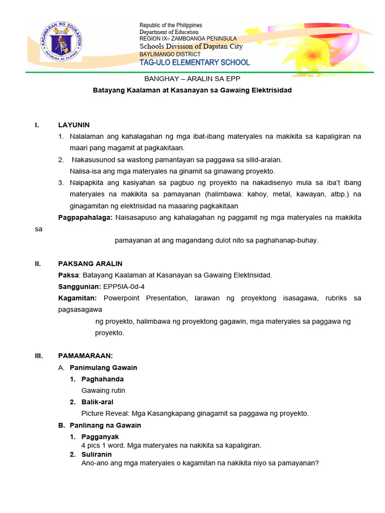 Cot - DLP - Epp 5 by Sir Christian Dan A. Vinluan | PDF