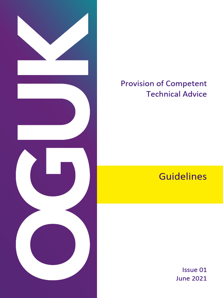 OGUK Provision of Competent Technical Advice | PDF | Risk | Audit