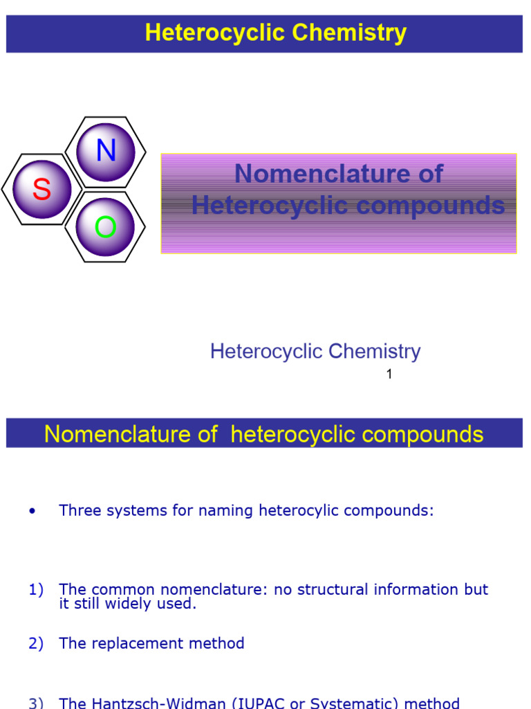 Unit III - Heterocyclic Chemistry | PDF | Heterocyclic Compound ... Unit III - Heterocyclic Chemistry | PDF | Heterocyclic Compound ...