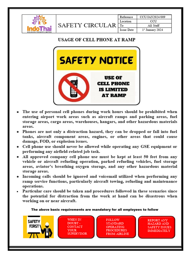 Safety Circular 000 Mobile | PDF