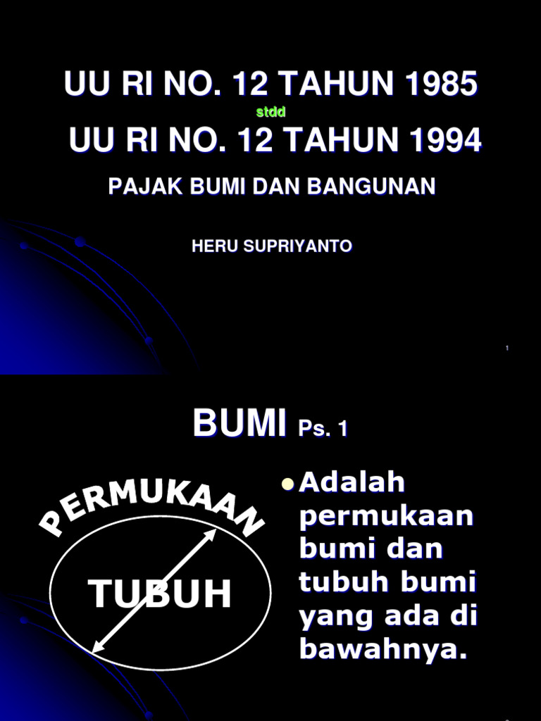 Bahan Tayang - PBB Formil - Heru Supriyanto 2 | PDF