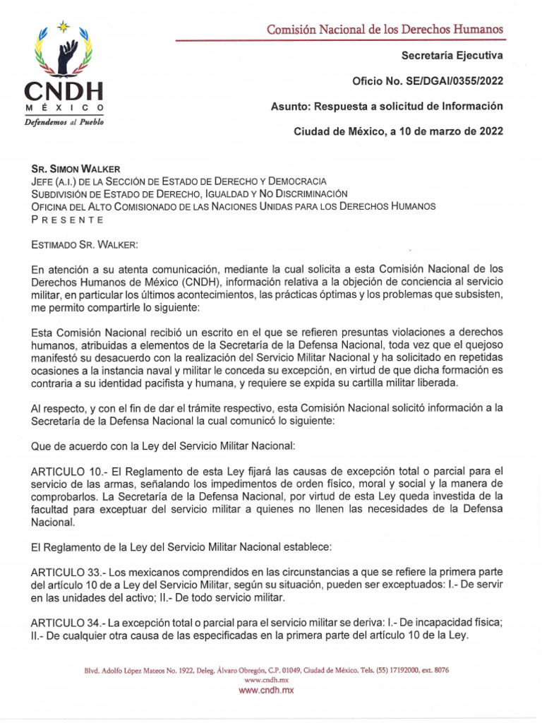 CNDH Mexico Hrc50 | PDF