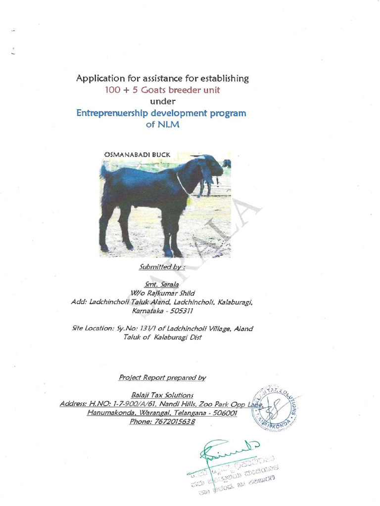 20LAKH GOAT PROJECT - Compressed | PDF