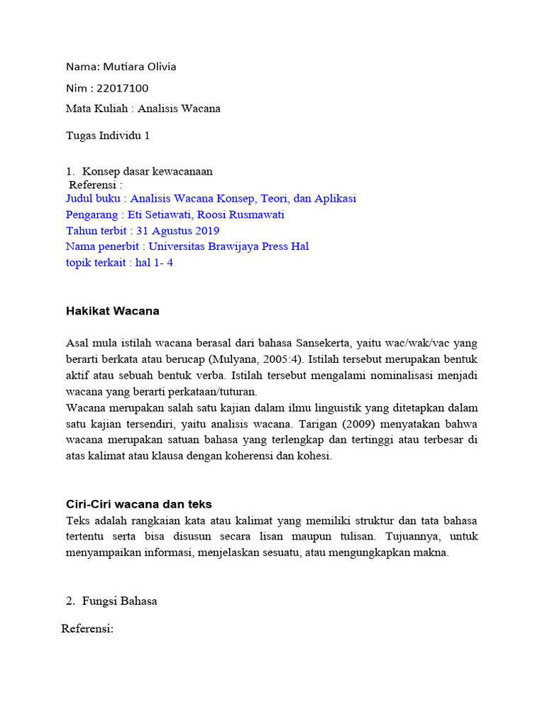 Mutiara Olivia - Tugas 1 Individu | PDF