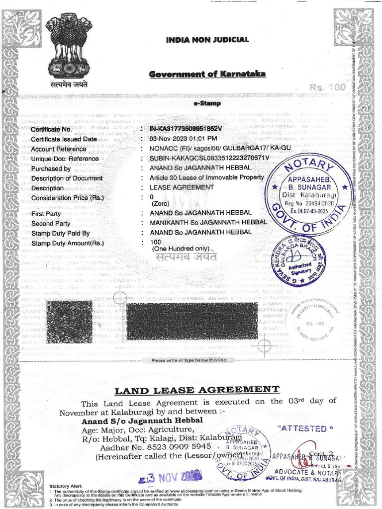 Lease Agreement - Compressed | PDF