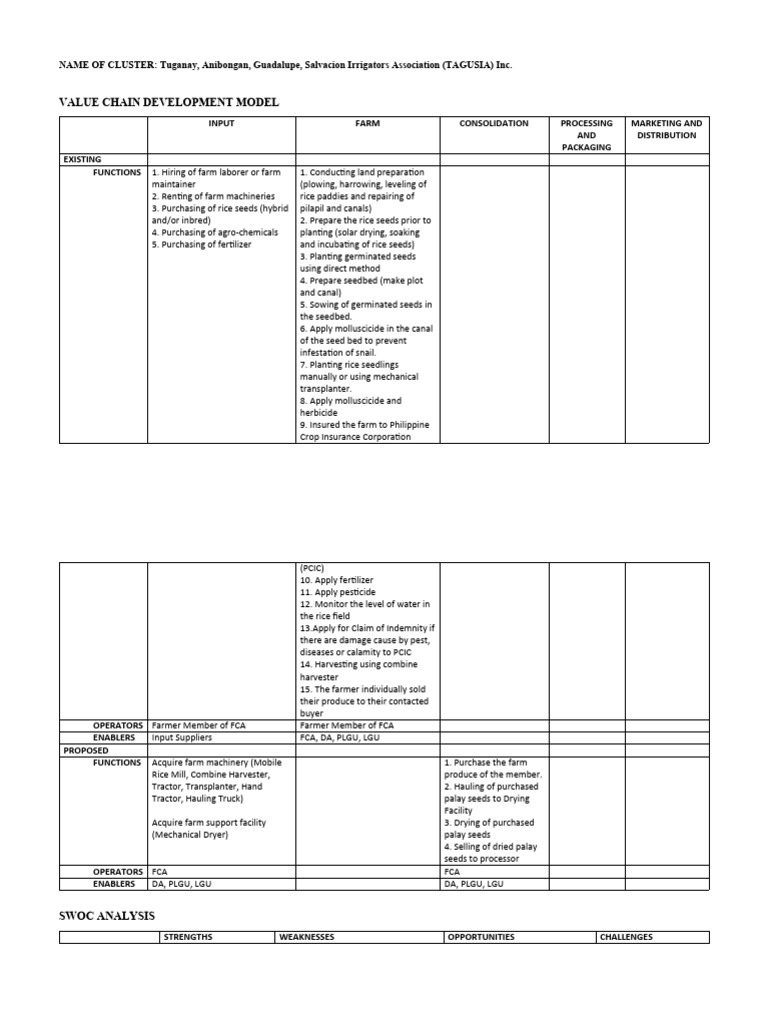 CDP Worksheet TAGUSIA | PDF | Rice | Agricultural Machinery
