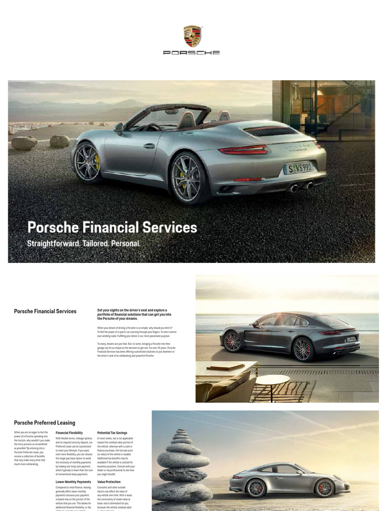 Porsche Financial Services Brochure | PDF | Taxes | Insurance