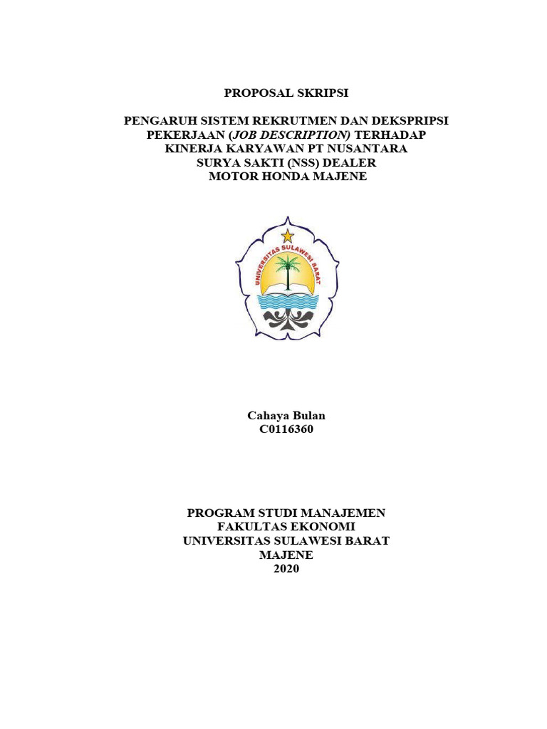 PROPOSAL Manajemen SDM | PDF PROPOSAL Manajemen SDM | PDF
