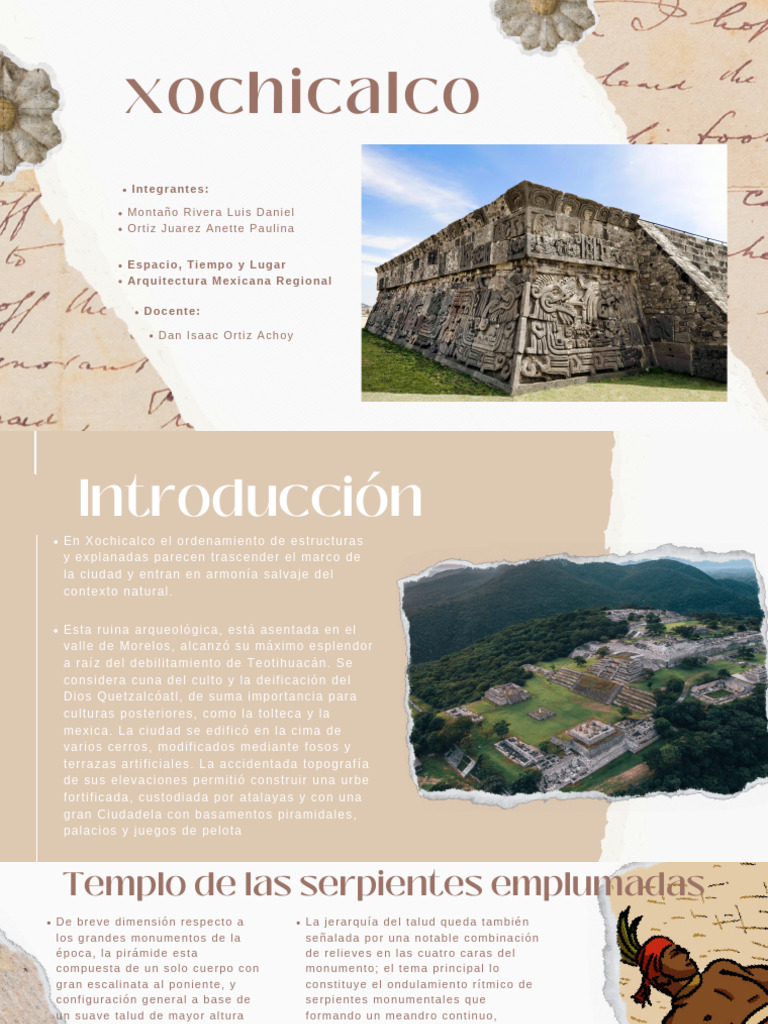 Xochicalco: Arquitectura y Cultura Ancestral | PDF