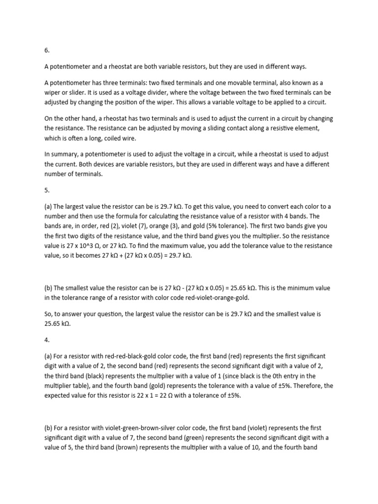 Lab EE | PDF | Electrical Components | Materials Science