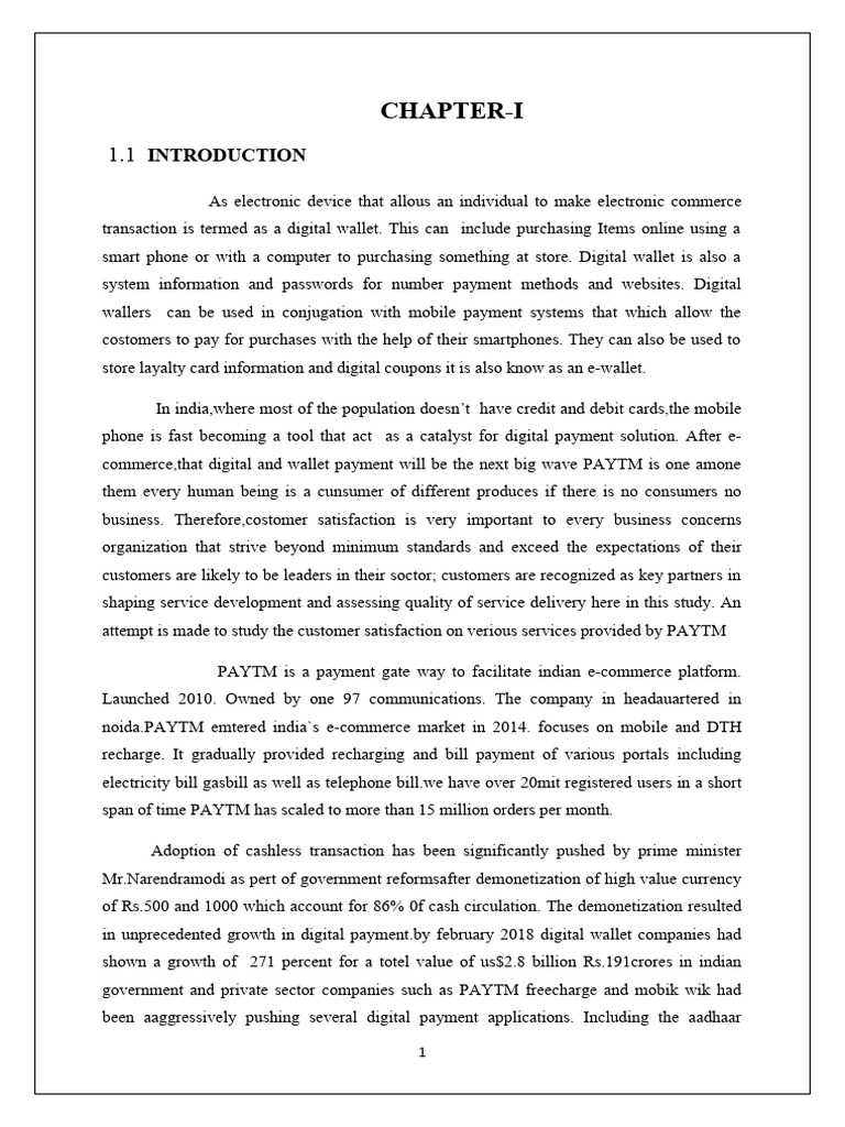 Swathika Final PG Project | PDF | Payments | Business