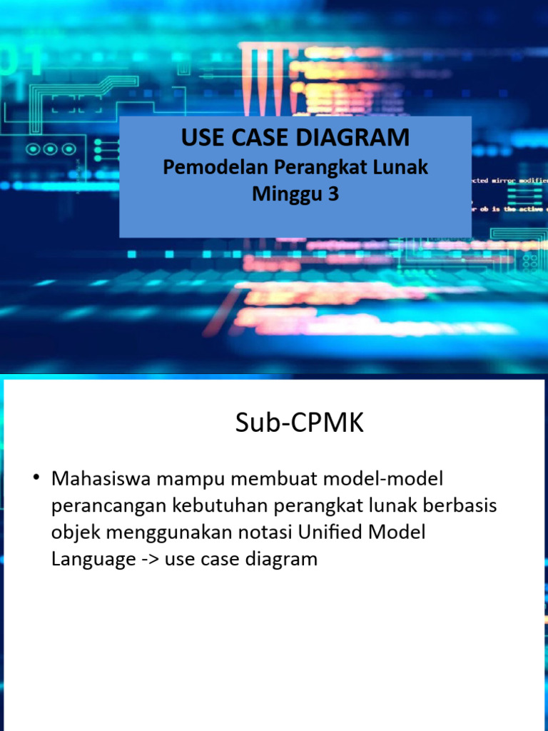 Minggu 3 - Use Case Diagram | PDF Minggu 3 - Use Case Diagram | PDF