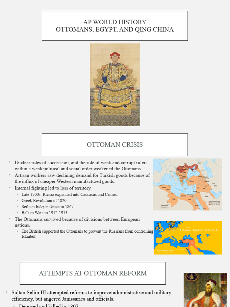 Ottomans Egypt and Qing China | PDF | Qing Dynasty | Ottoman Empire