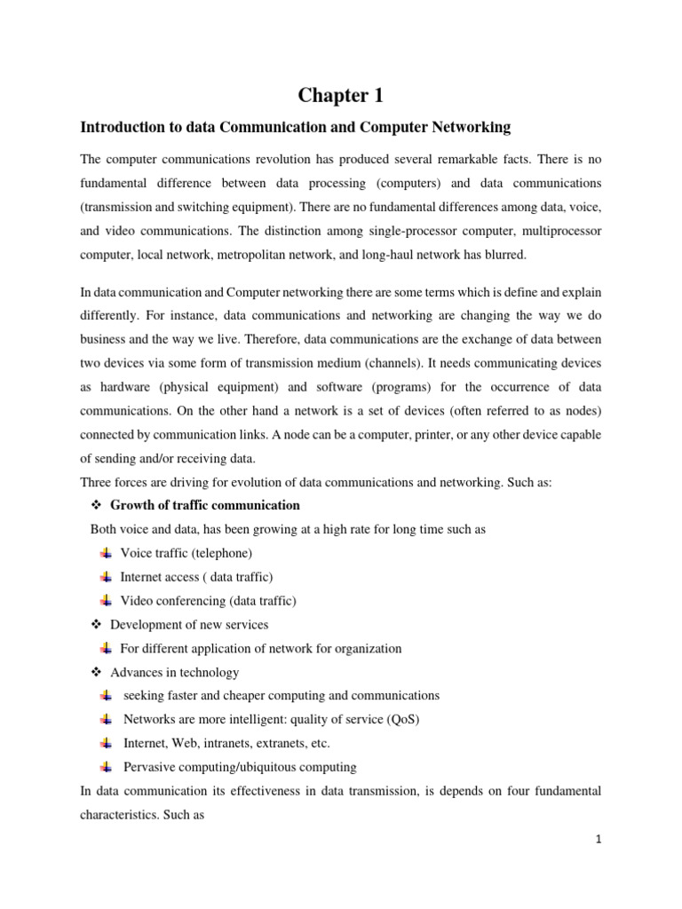 Chap1 DataCommunication For Comp | PDF | Computer Network | Network Switch