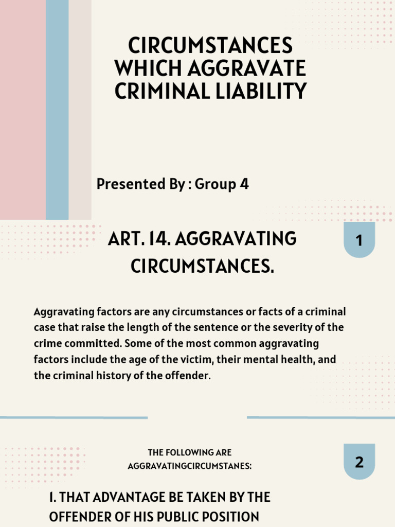 Legal Professionals: Aggravating Factors | PDF | Crimes | Crime & Violence