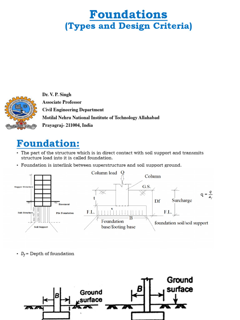Foundation Types Selection and Bearing Capacity of Shallow Foundation | PDF | Foundation ...
