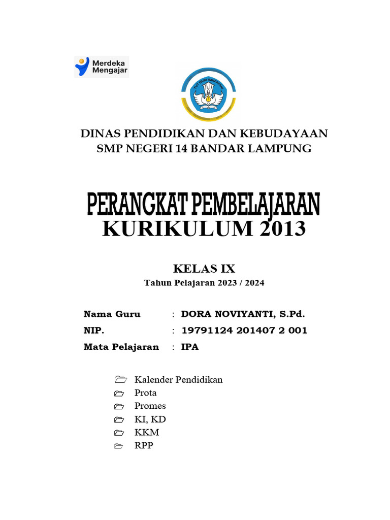 Cover Perangkat Ajar Gabungan Kurikulum Merdeka - Kherysuryawan - Id | PDF